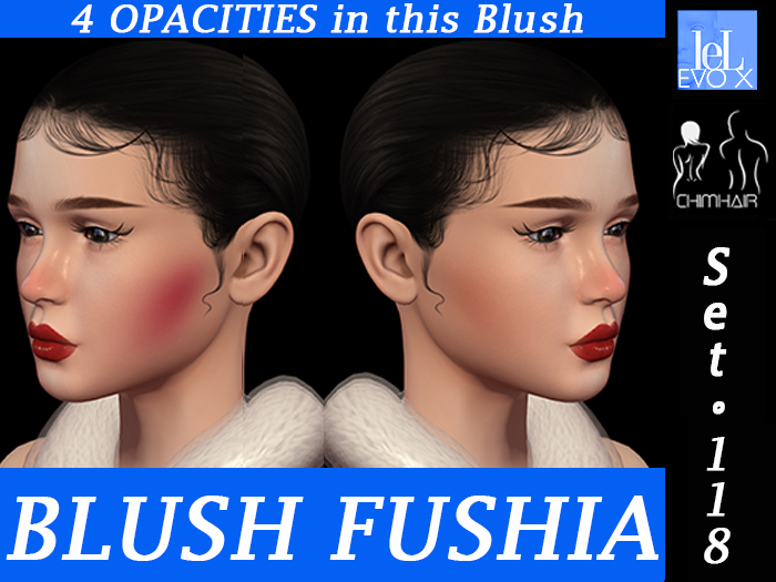Second Life Marketplace Fushia Blush Lelutka Evox Set118